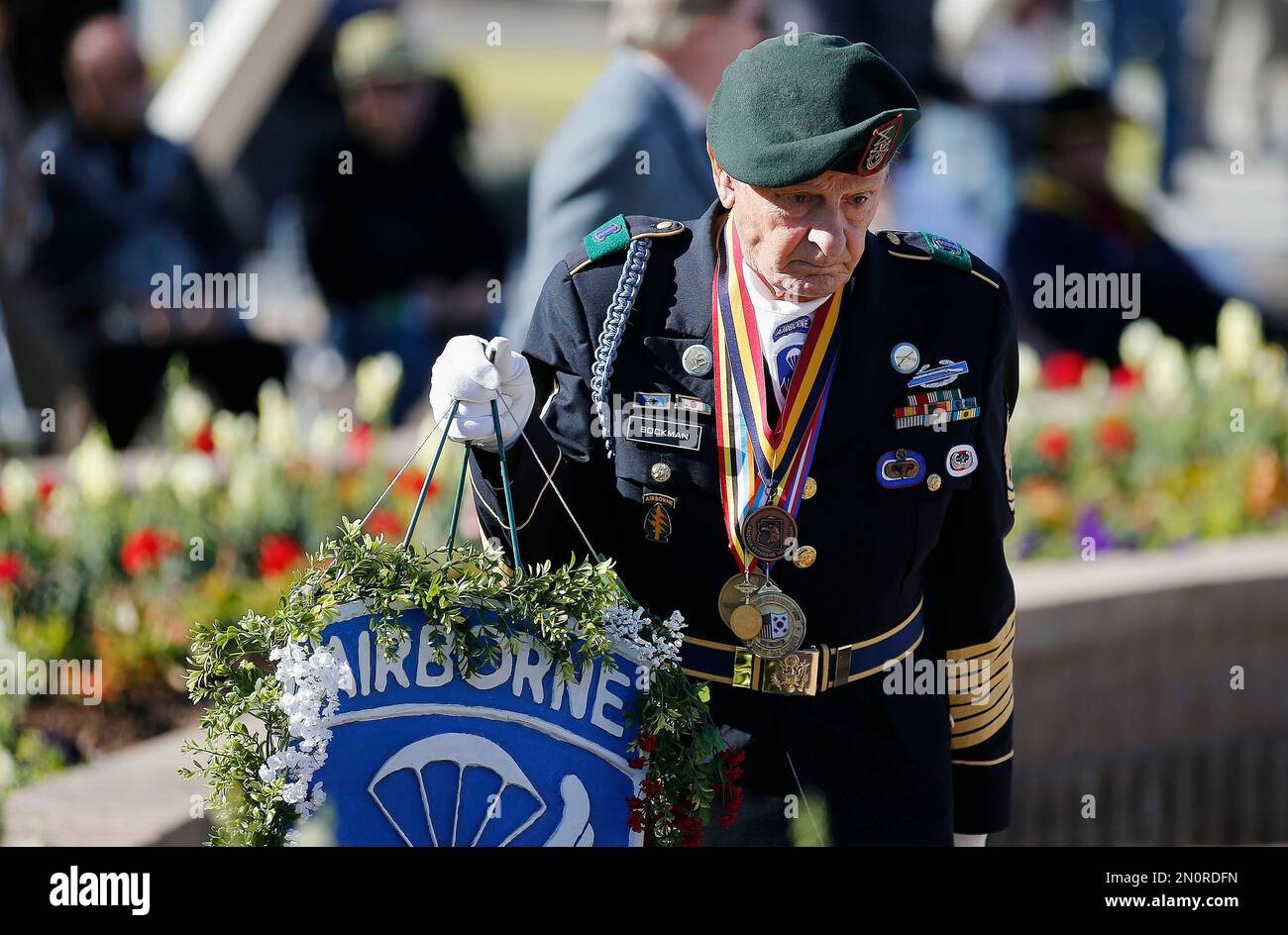Retired U.S. Army Sgt. Maj. James Bockman walks up to the USS Arizona ...