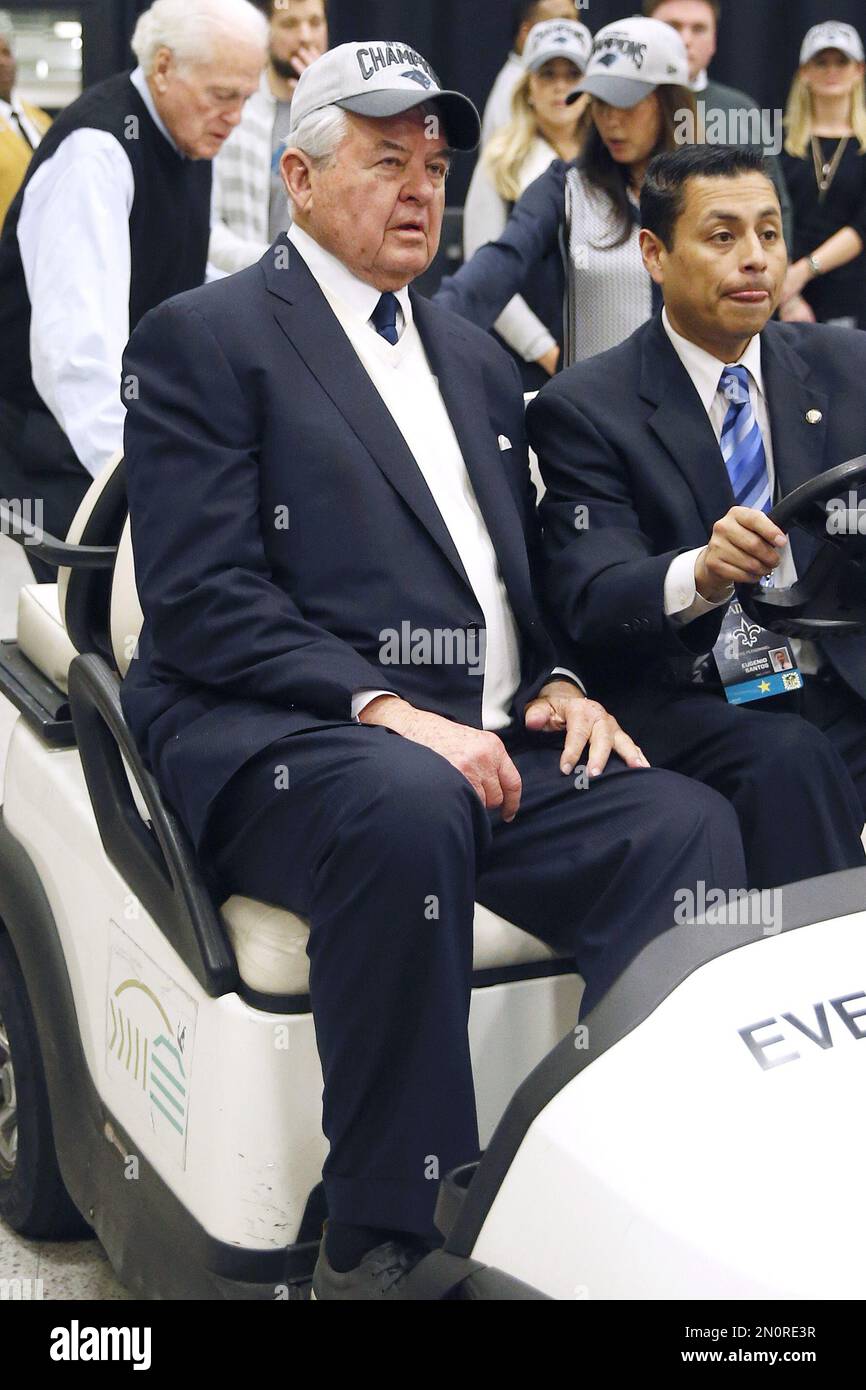 Carolina Panthers owner Jerome Johnson "Jerry" Richardson, Sr. is seen ...