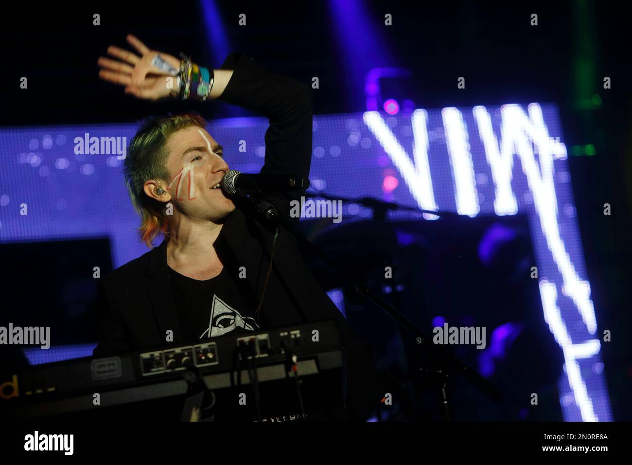 Nicholas Petricca and Walk The Moon performs at the Big Ticket Fest at ...