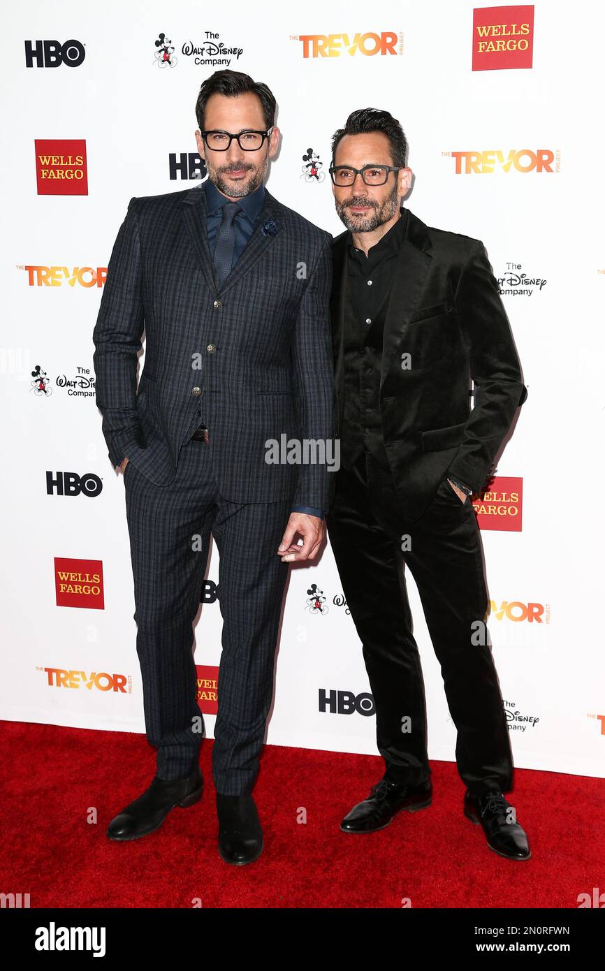 Gregory Zarian, left, and Lawrence Zarian attend 2015 TrevorLIVE LA ...