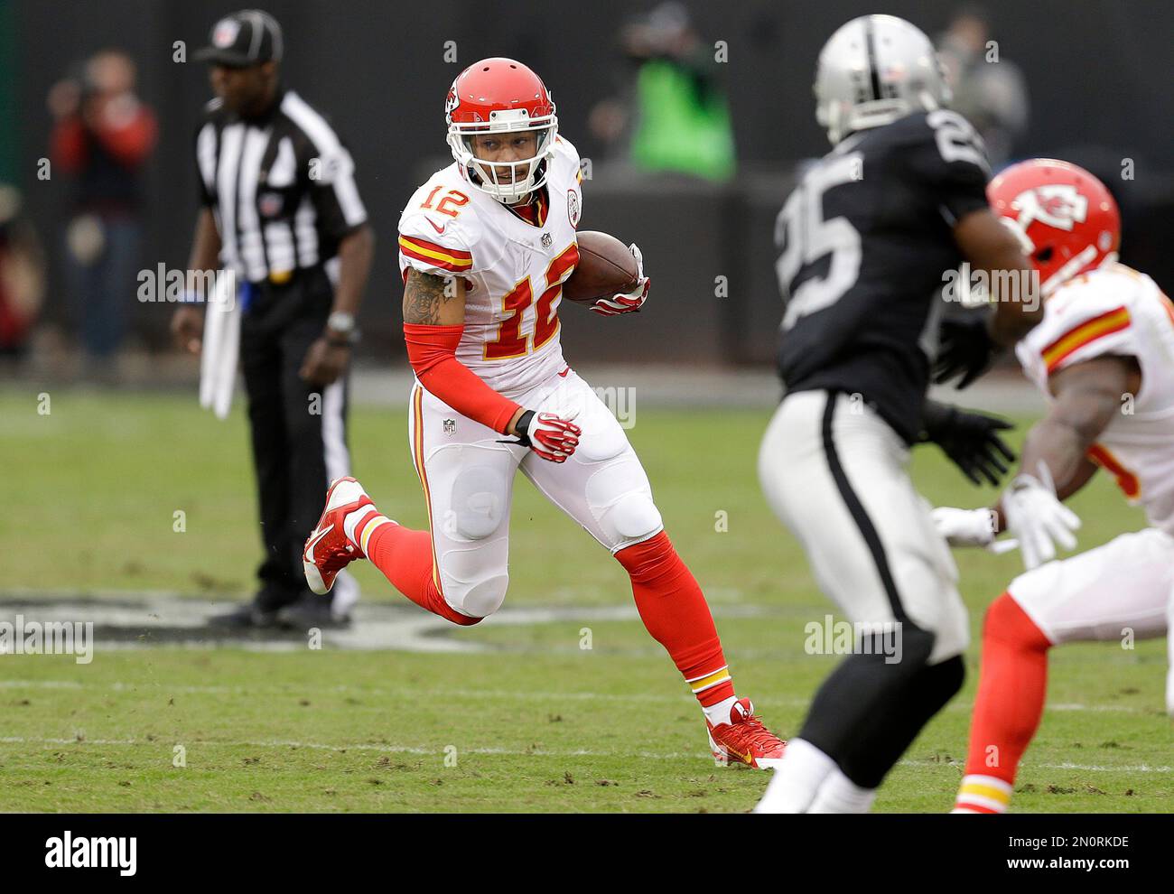 Kansas City Chiefs wide receiver Albert Wilson (12) runs against the ...