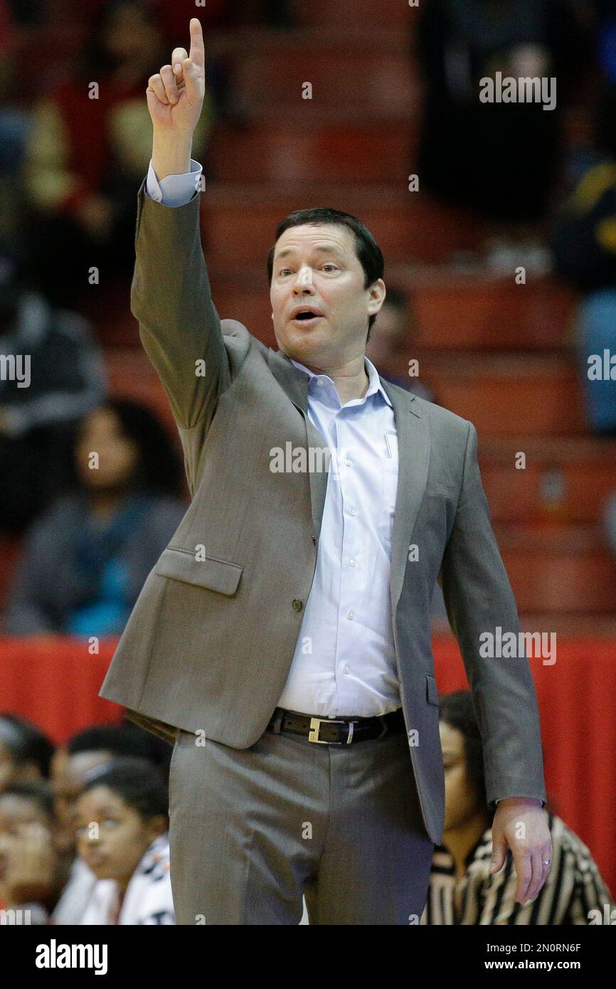 Ohio State's head coach Kevin McGuff works the bench in the first half ...
