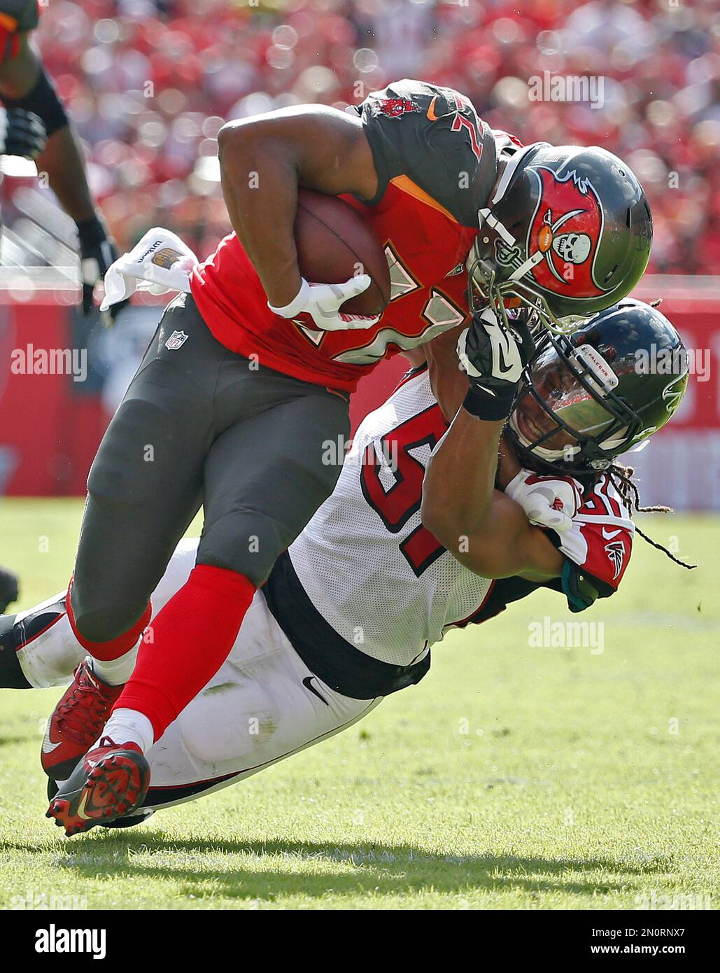 Atlanta Falcons outside linebacker Philip Wheeler (51) grabs Tampa Bay ...