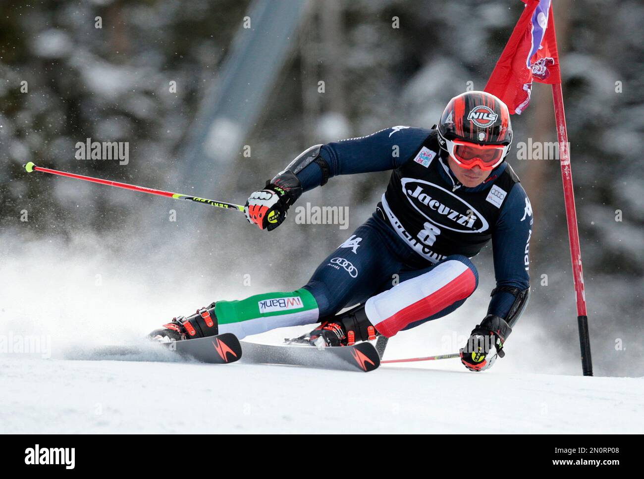 Italy's Florian Eisath speeds down the course during the men's World ...