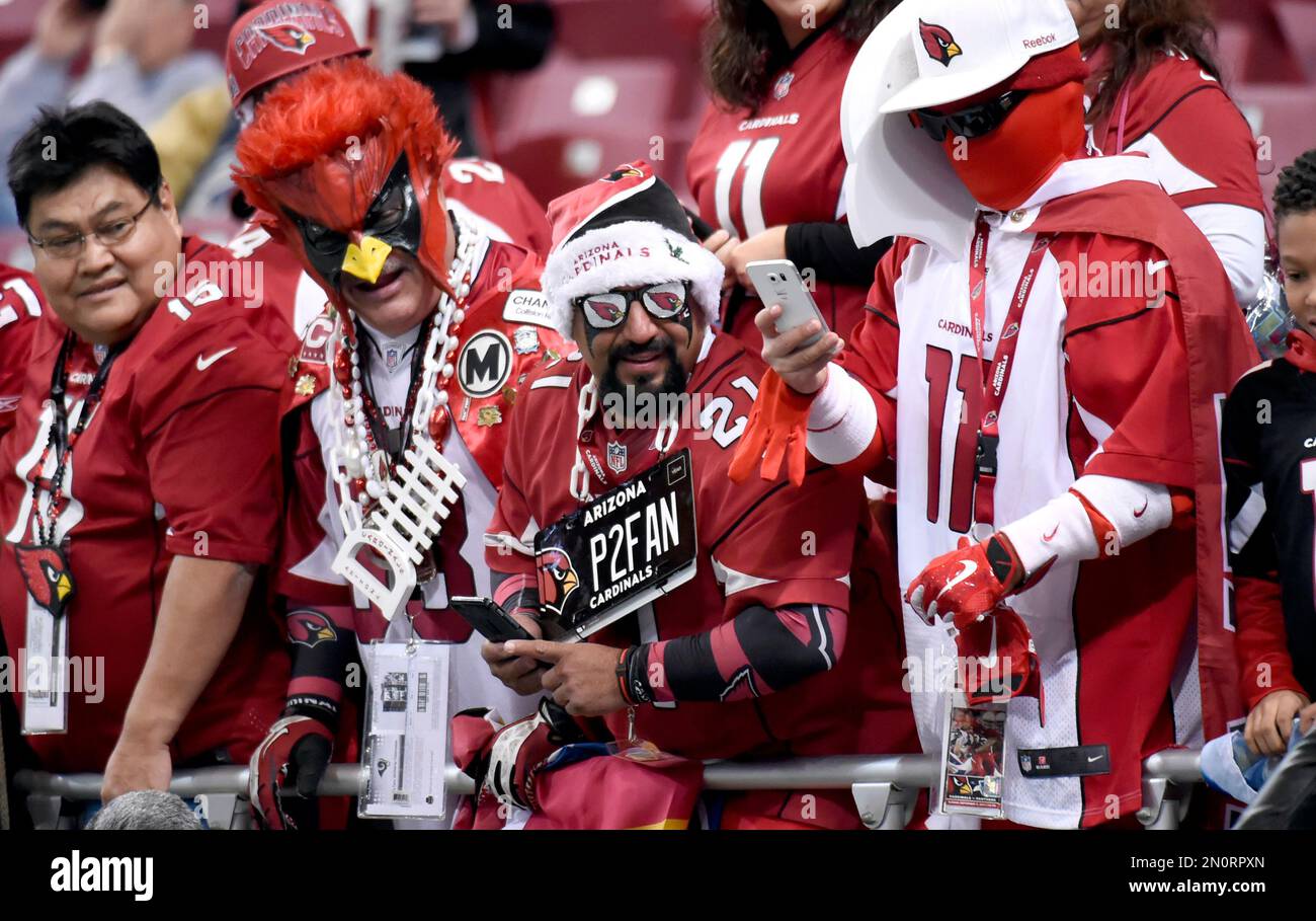Arizona Cardinals fans are seen before the start of an NFL football ...