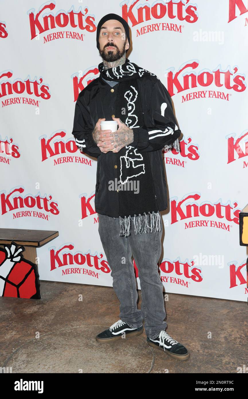Travis Barker attends Countdown to Christmas and Snoopy's Merriest Tree ...