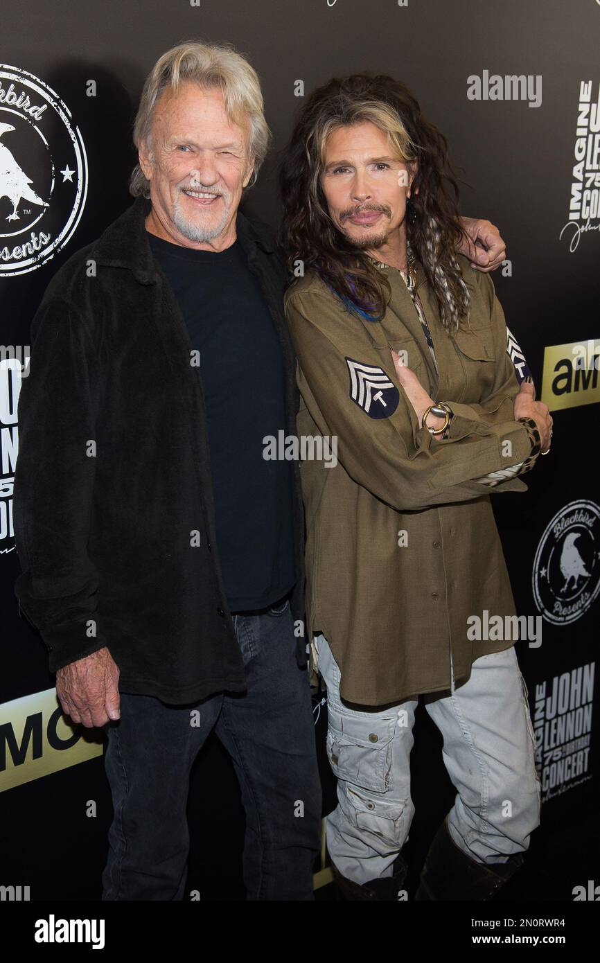Kris Kristofferson, left, and Steven Tyler attend the Imagine: John ...