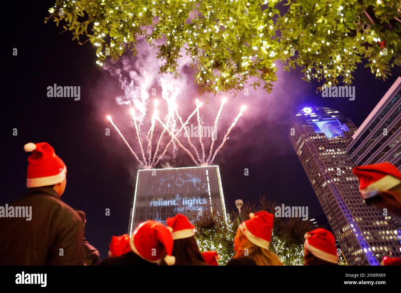 IMAGE DISTRIBUTED FOR RELIANT - People enjoy fireworks and the dazzling ...
