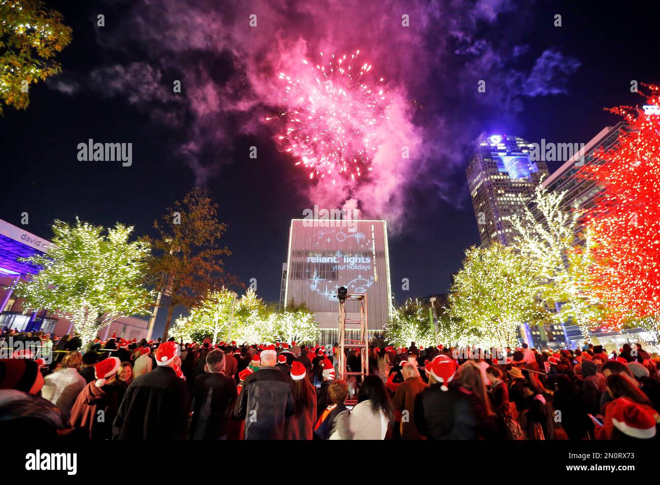 IMAGE DISTRIBUTED FOR RELIANT - People enjoy fireworks and the dazzling ...