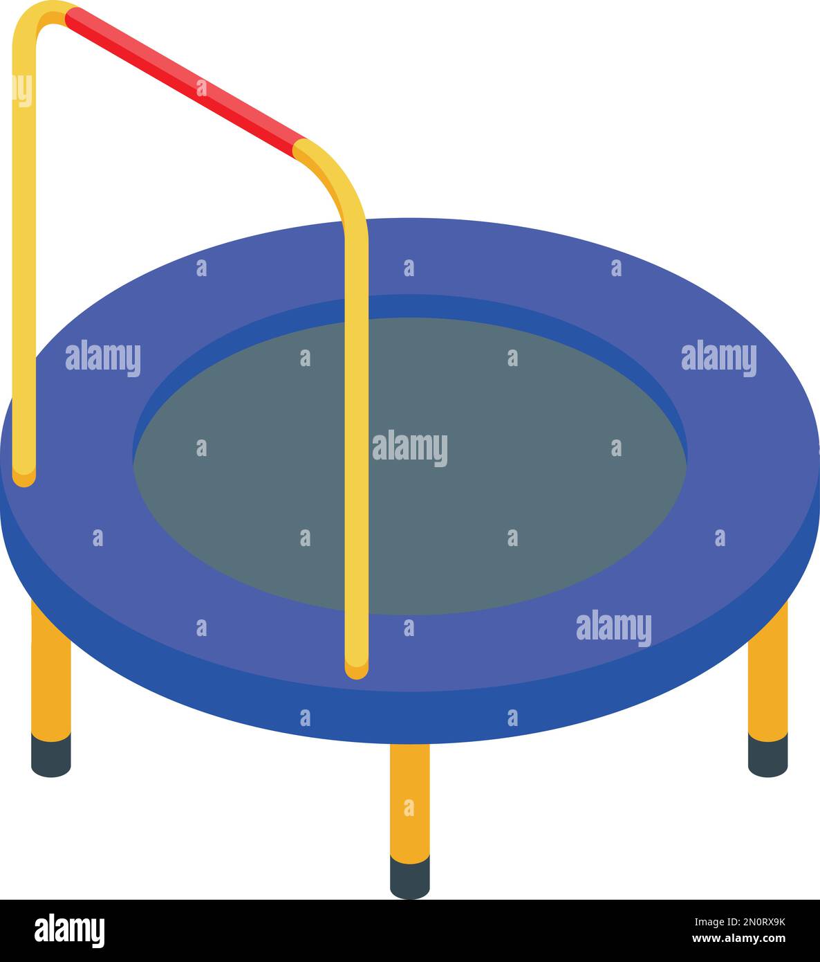 Autistic child trampoline icon isometric vector. Mental kid. Health ...