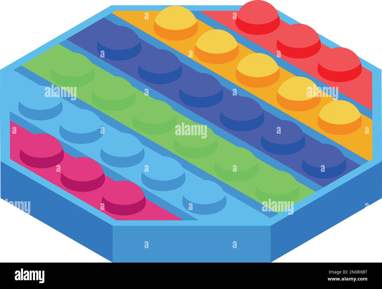Autism toy icon isometric vector. Mental kid. Autistic children Stock ...