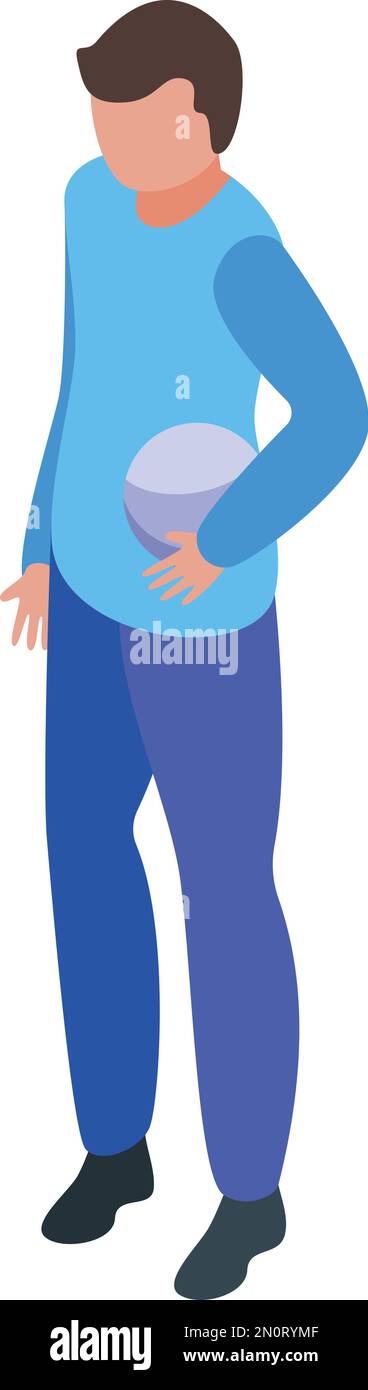 Signs of autism person icon isometric vector. Mental kid. Boy health ...