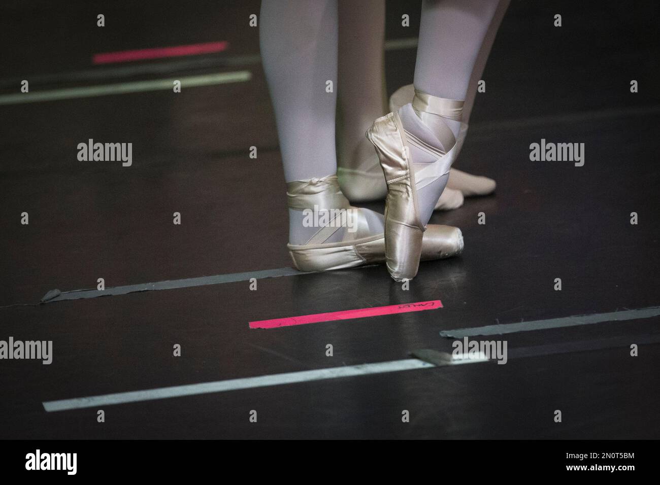 A dancer attends rehearsals at the Cincinnati Ballet studios, Thursday ...