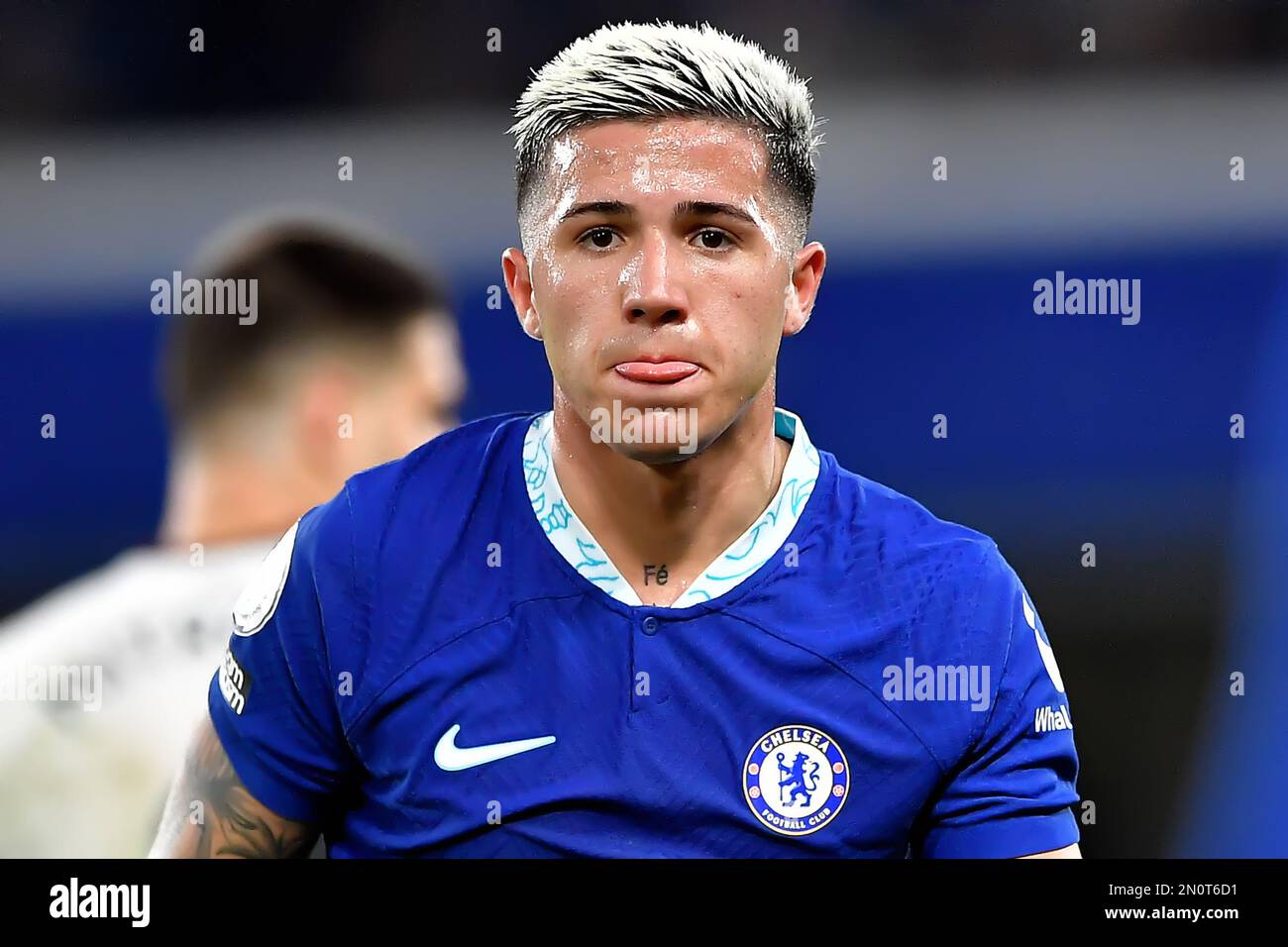 Enzo Fernandez of Chelsea - Chelsea v Fulham, Premier League, Stamford ...