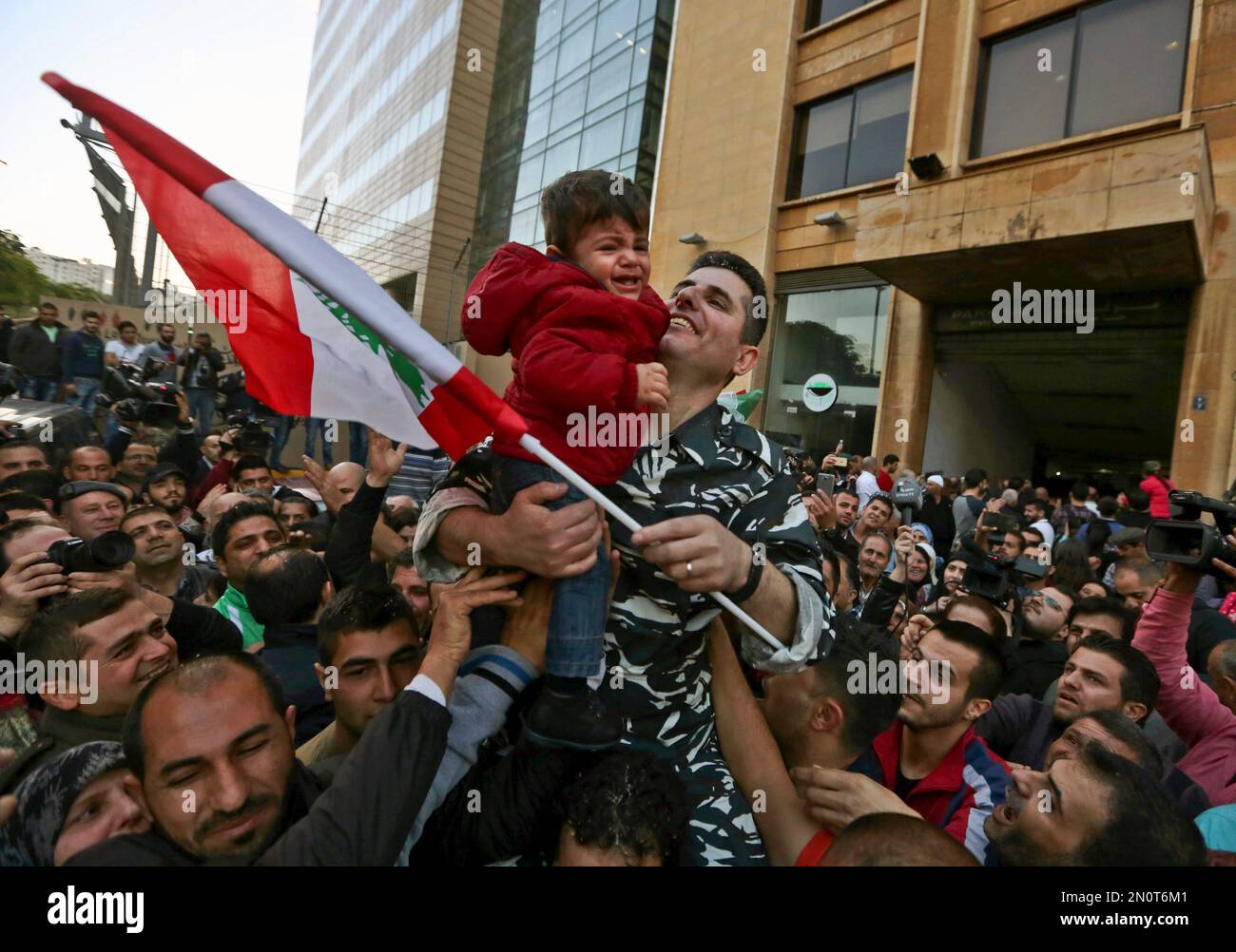 Lebanese policeman Abbas Msheik who was kidnapped by militants from the ...