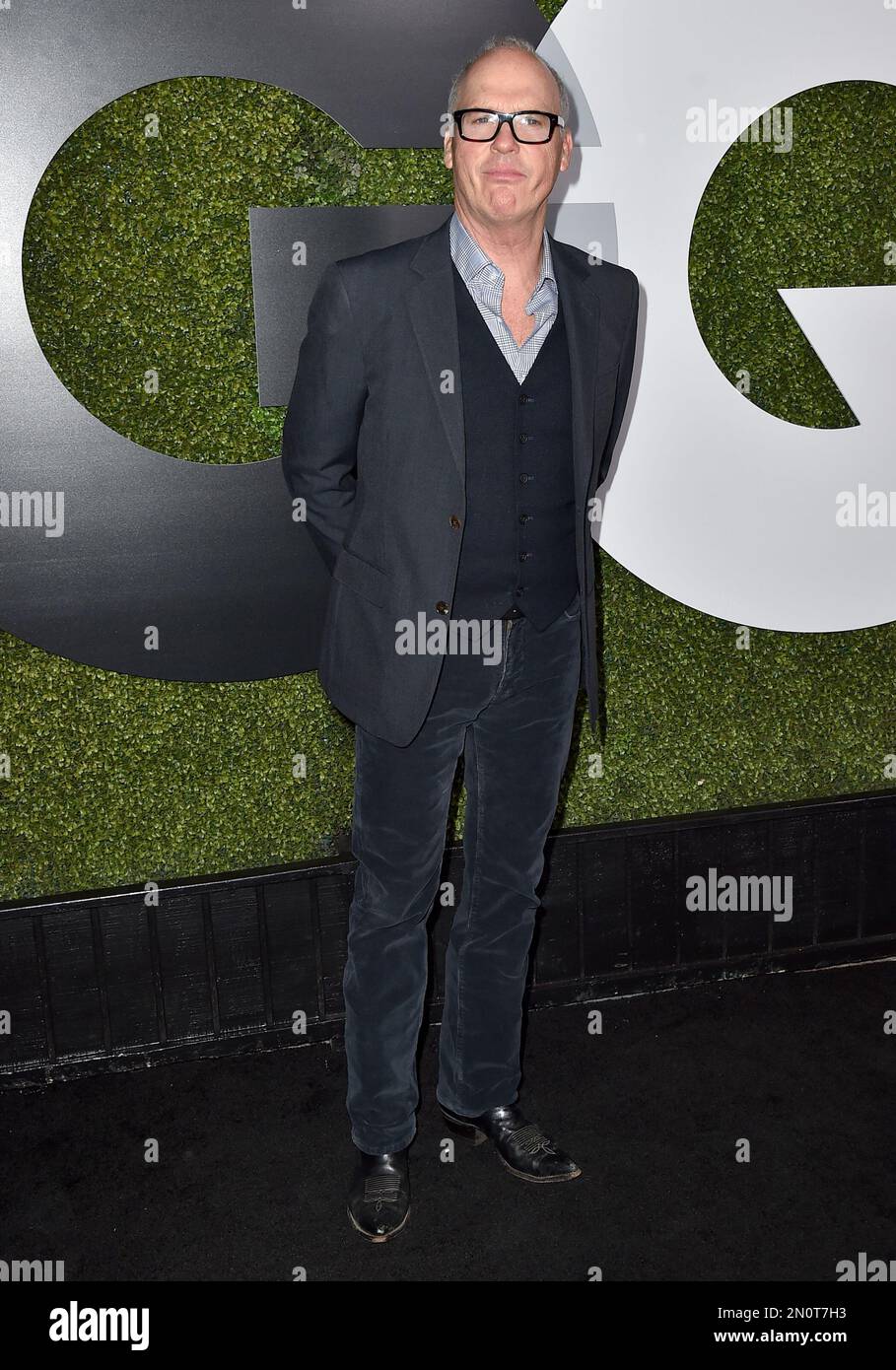 Michael Keaton arrives at the GQ Men of the Year Party at the Chateau ...