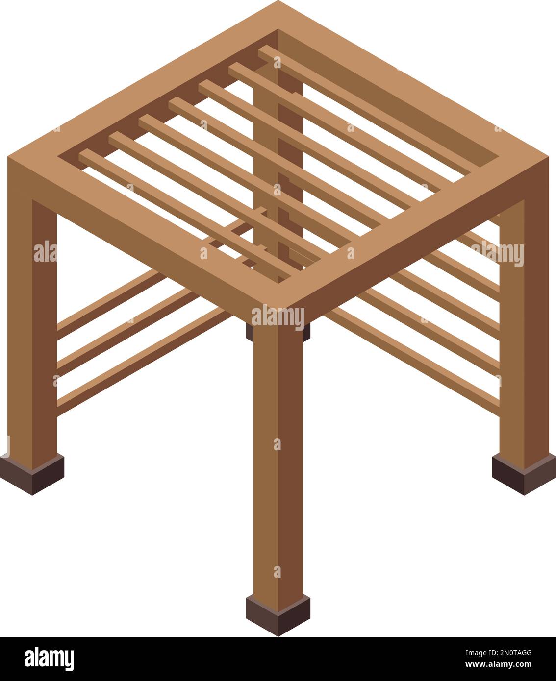 Pergola architecture icon isometric vector. House building. Summer ...
