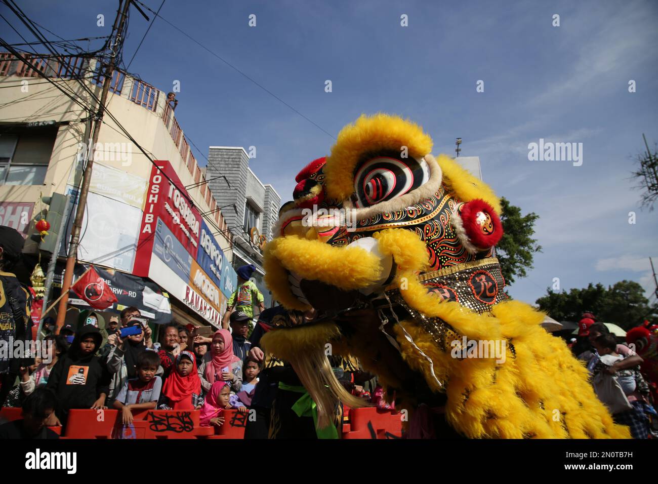 People of Chinese descent in the Bekasi City area celebrate the Cap Go ...