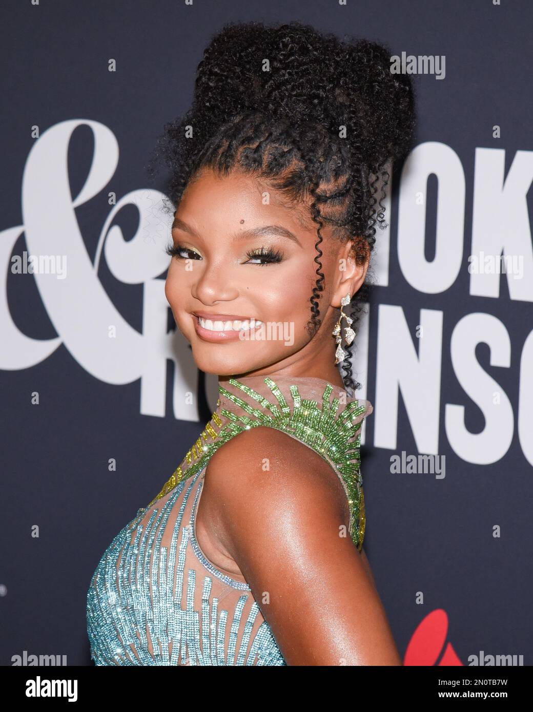 03 February 2023 - Westwood, California - Halle Bailey. 2023 MusiCares ...