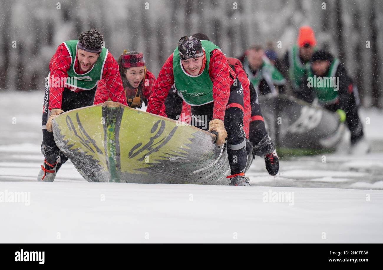 February 5, 2023, Quebec city, Quebec, Canada: Quebec winter carnival ...