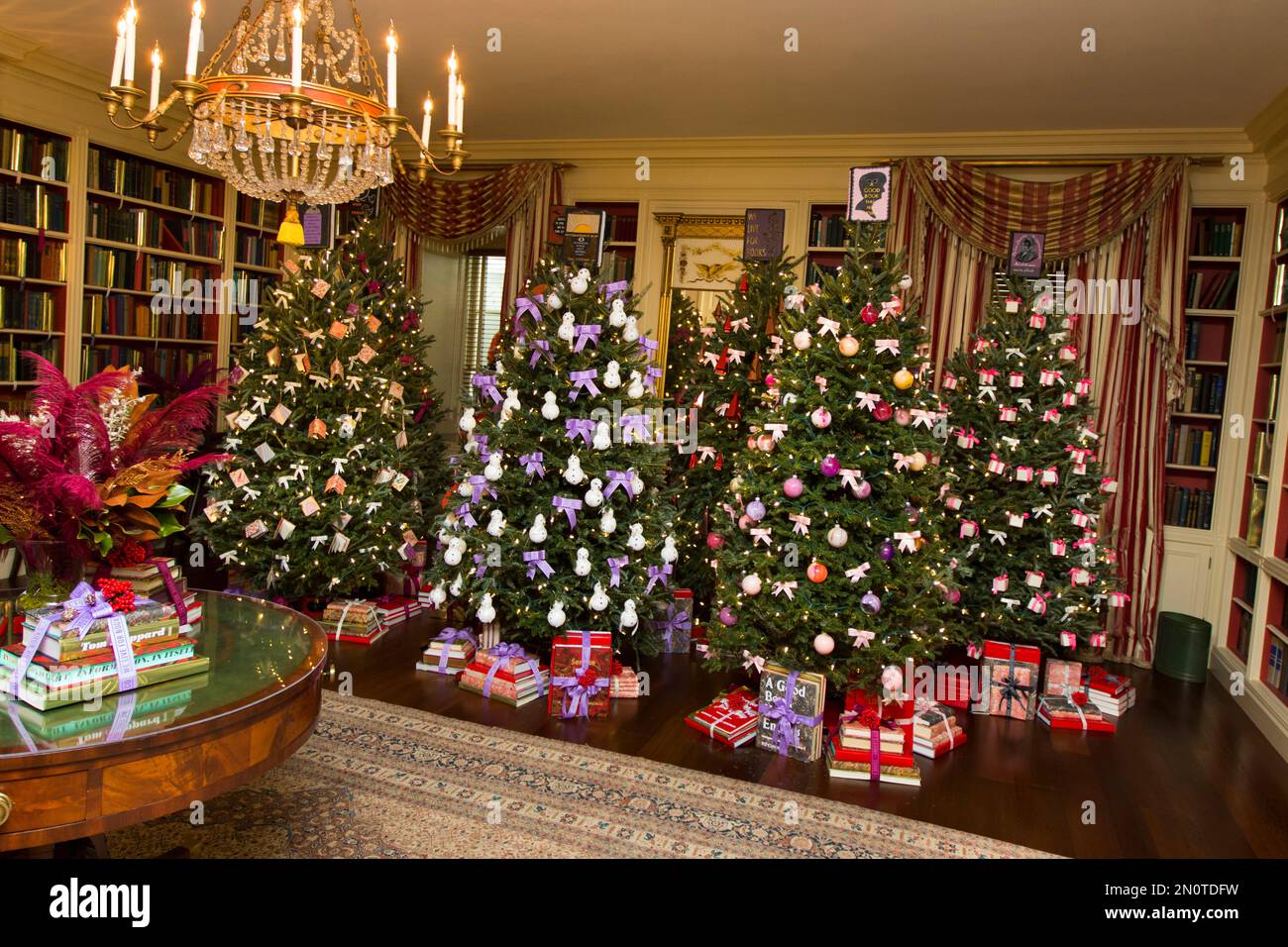The Library on the ground floor of the White House on Tuesday, Dec. 2 ...