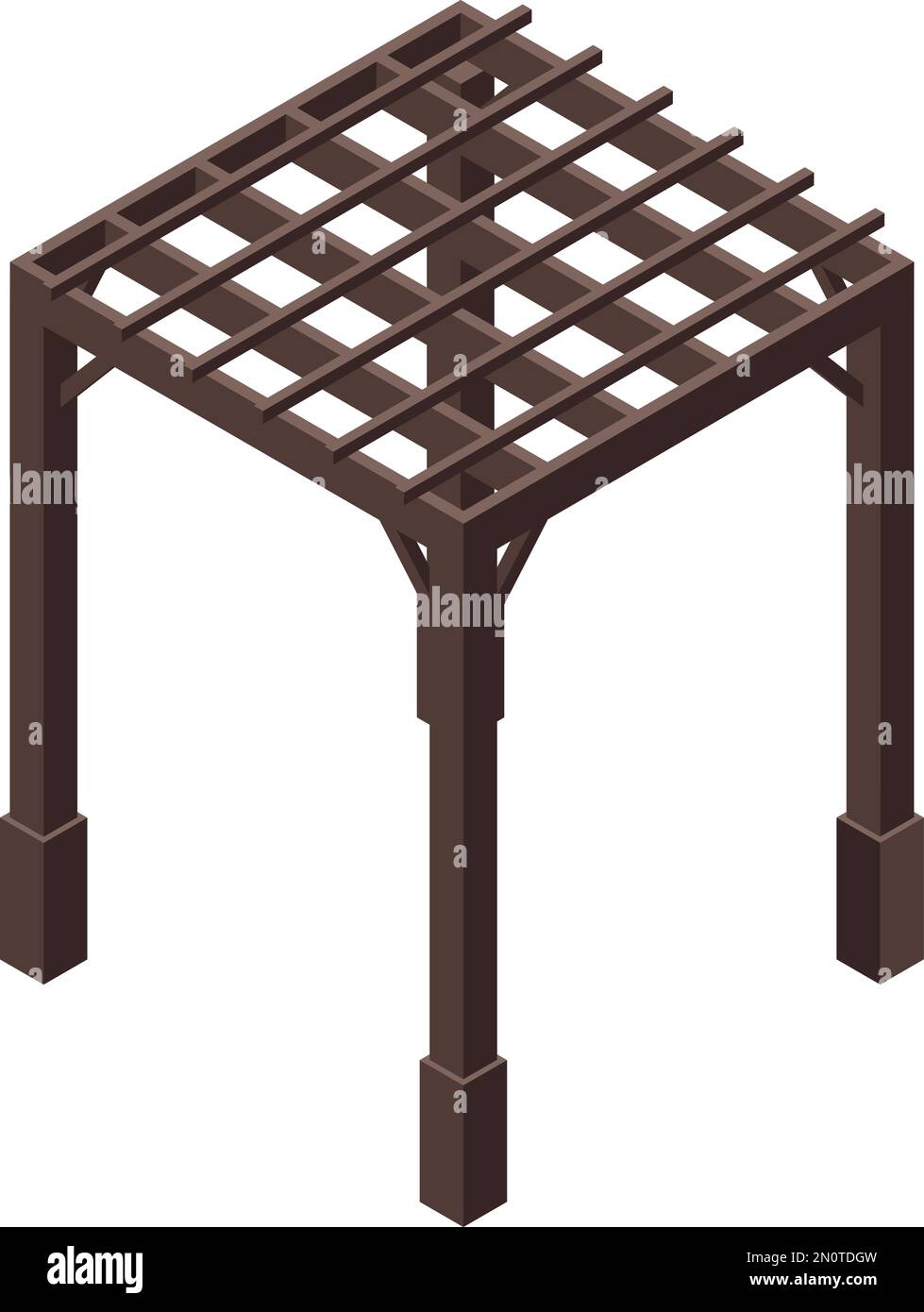 Metal pergola design Stock Vector Images - Alamy