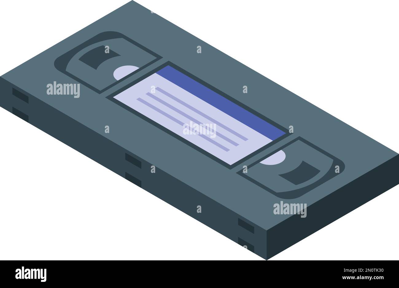 Vhs tape icon isometric vector. Old cassette. Video stereo Stock Vector ...