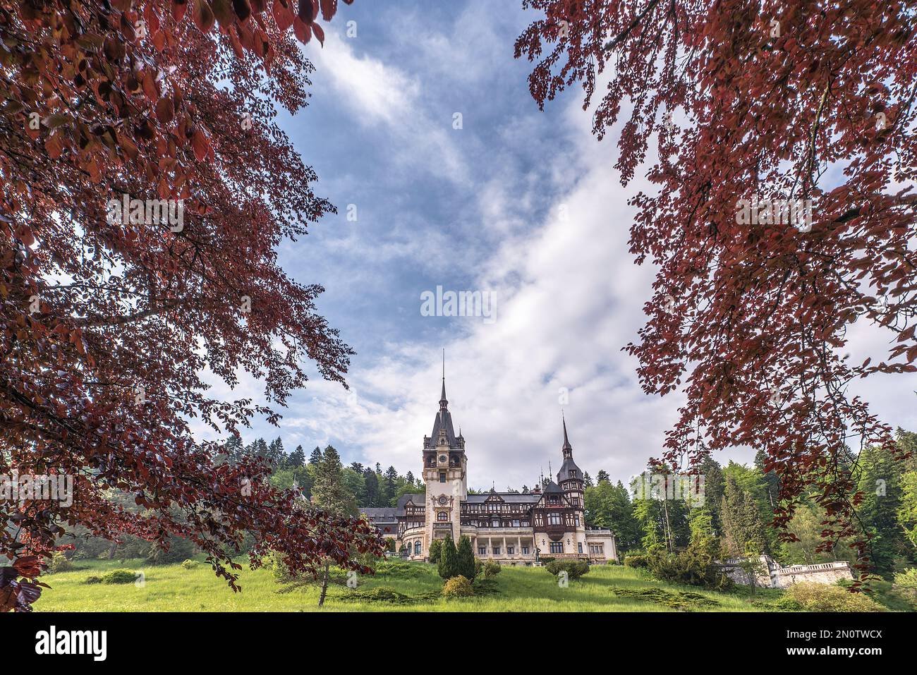 Peles Castle is a Neo-Renaissance castle in the Carpathian Mountains ...