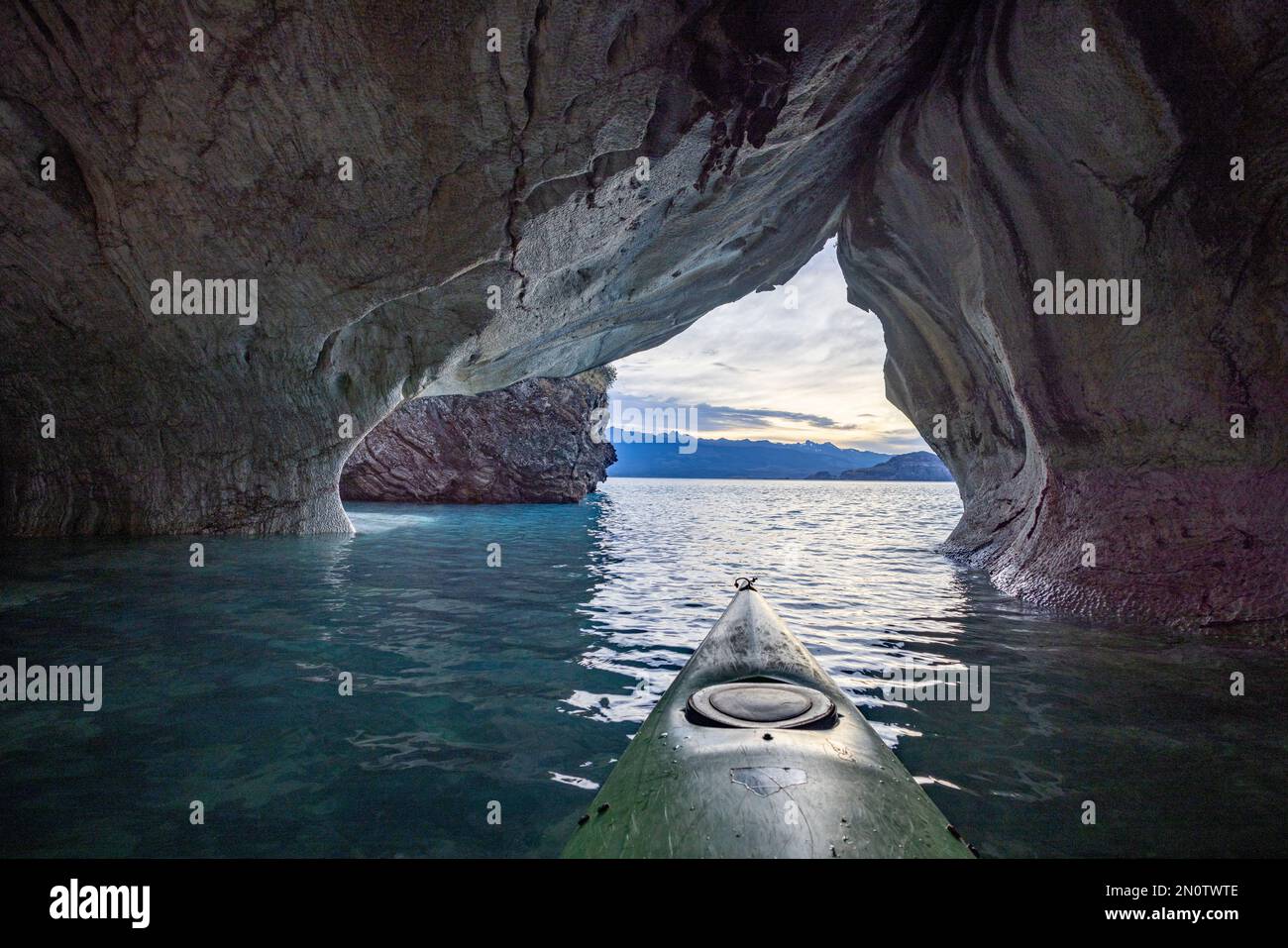 Kayak tour at the famous marble caves Catedral de Marmol, Capilla de ...