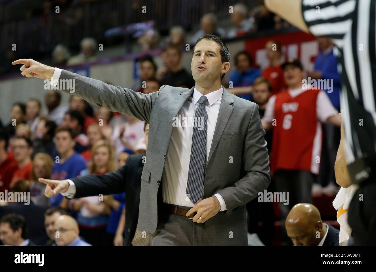 Brown head coach Mike Martin gives instructions from the sidelines ...