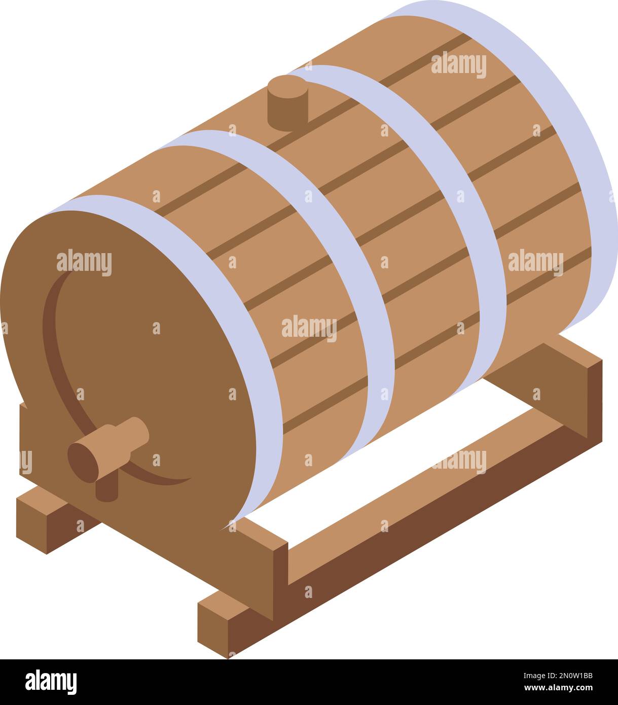 Wine barrel icon isometric vector. Cellar drink. Vine food Stock Vector ...