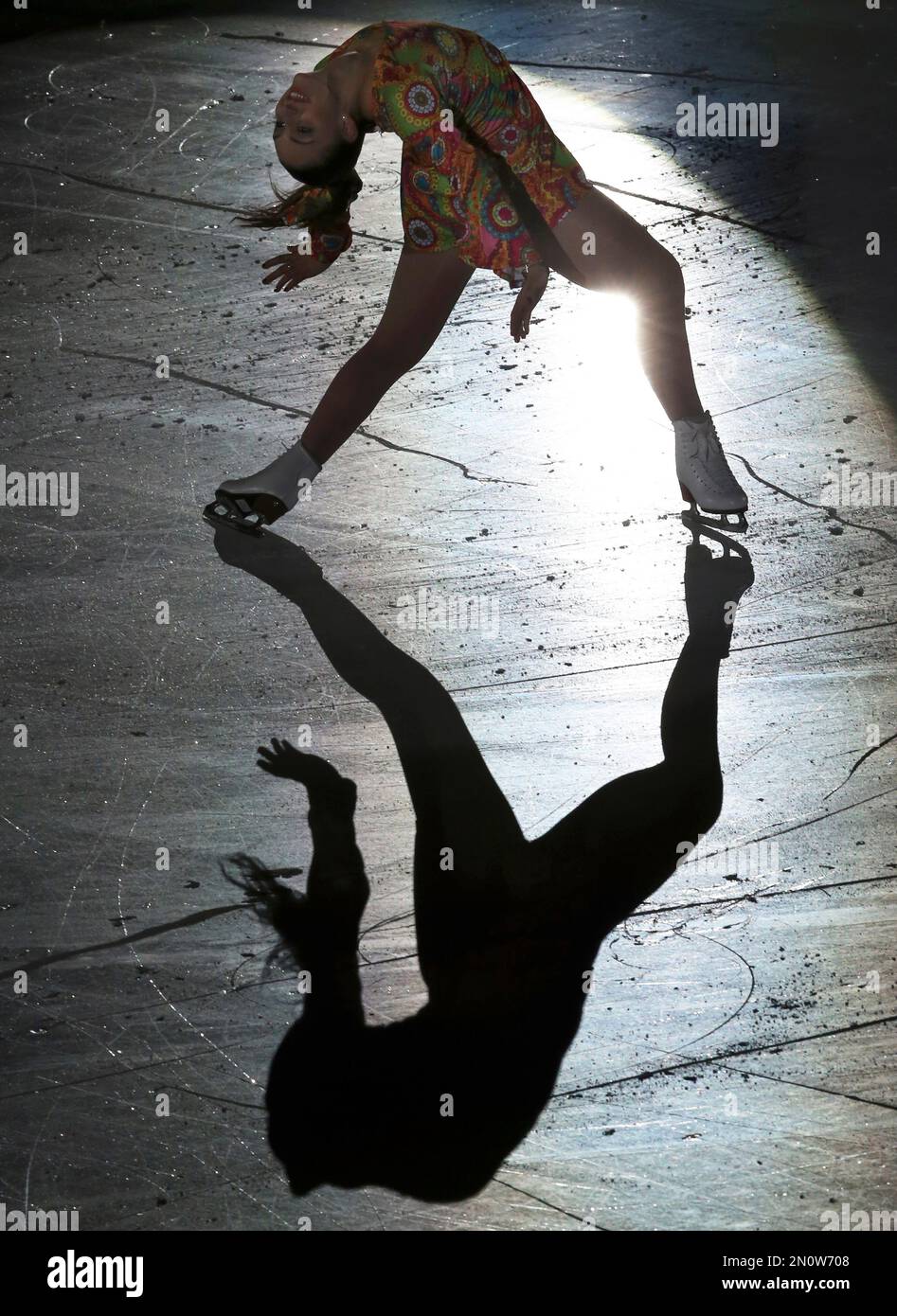 Courtney Hicks of the United States performs during the gala exhibition ...