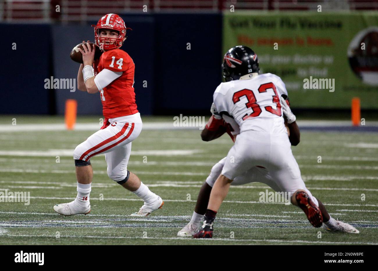 Chaminade quarterback Michael McGovern throws during the first half in ...