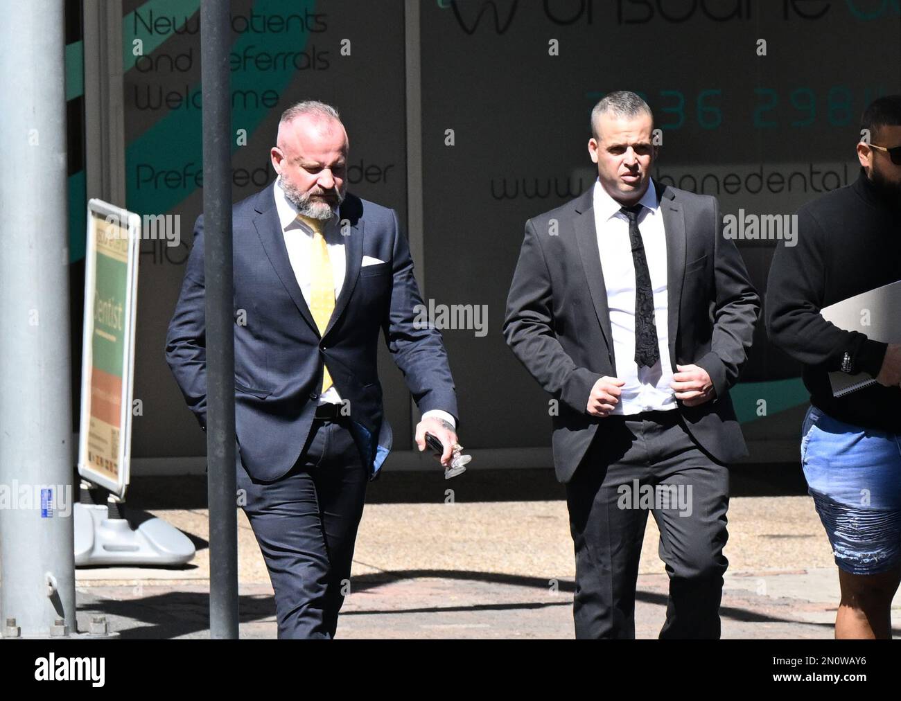 Lawyer Campbell MacCallum (left) and Ricky Lefoe (right) arrive at the ...