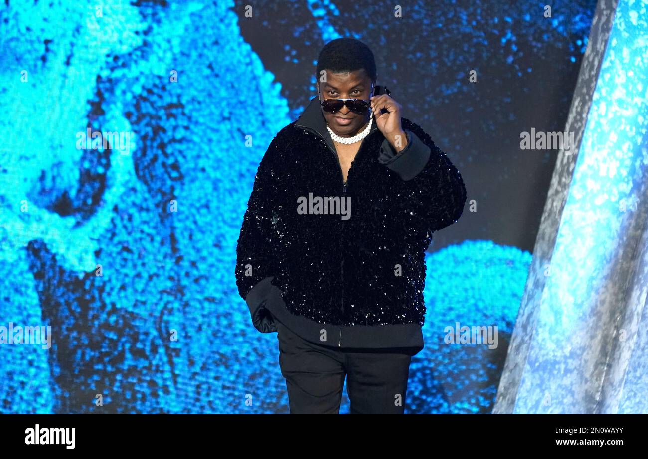 Babyface onstage to present awards at the 65th annual Grammy Awards on ...