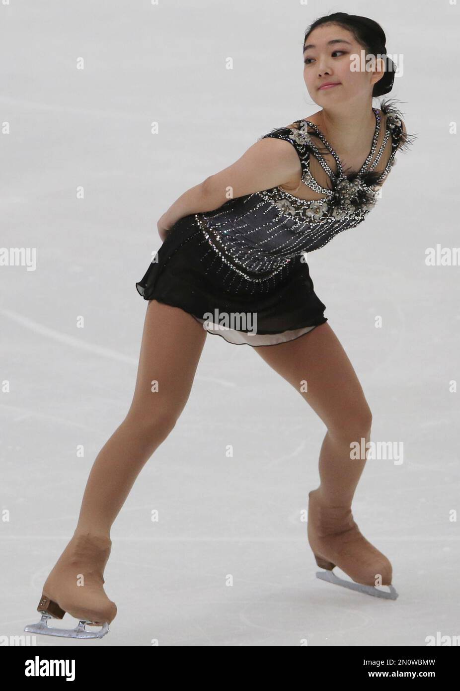 China’s Li Zijun performs during the free skating of the NHK Trophy ...