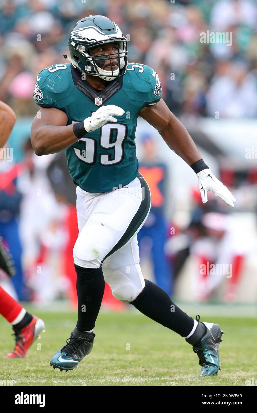 Philadelphia Eagles linebacker DeMeco Ryans (59) during an NFL game ...
