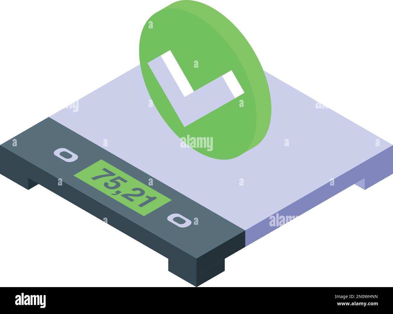 Weight scales icon isometric hi-res stock photography and images - Alamy