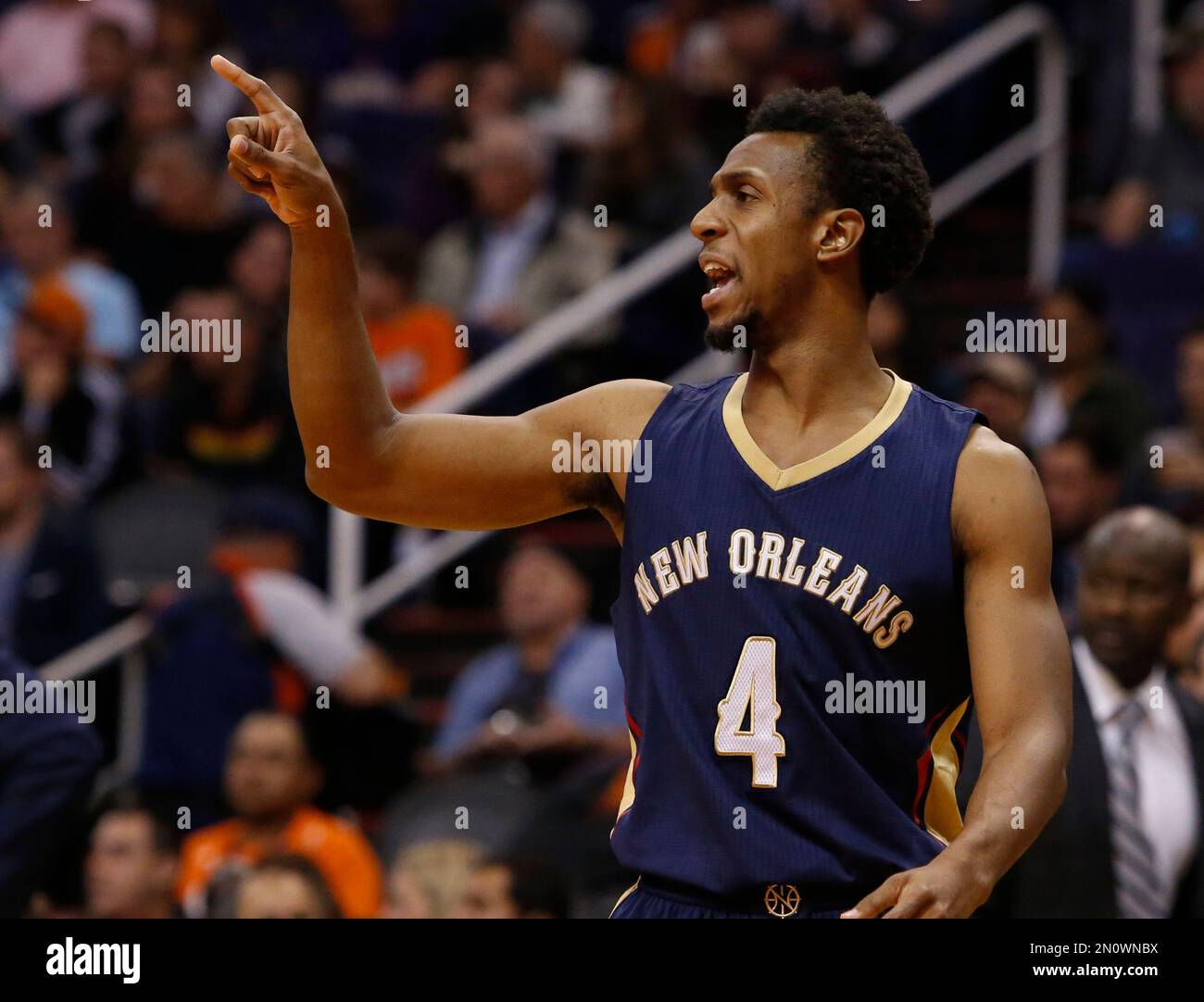 New Orleans Pelicans guard Ish Smith (4) in the first quarter during an ... New Orleans Pelicans guard Ish Smith (4) in the first quarter during an ...