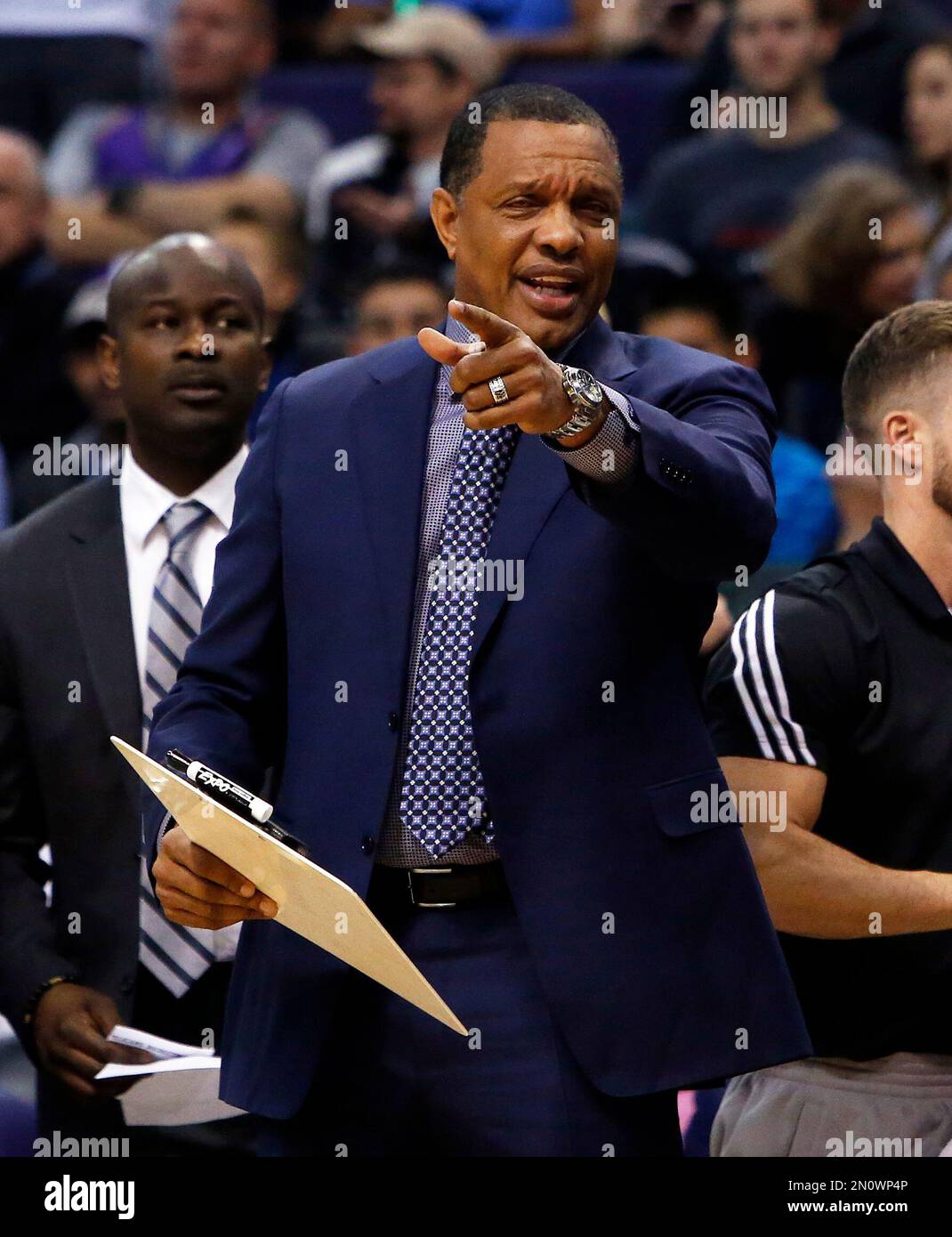 New Orleans Pelicans head coach Alvin Gentry in the first quarter ...