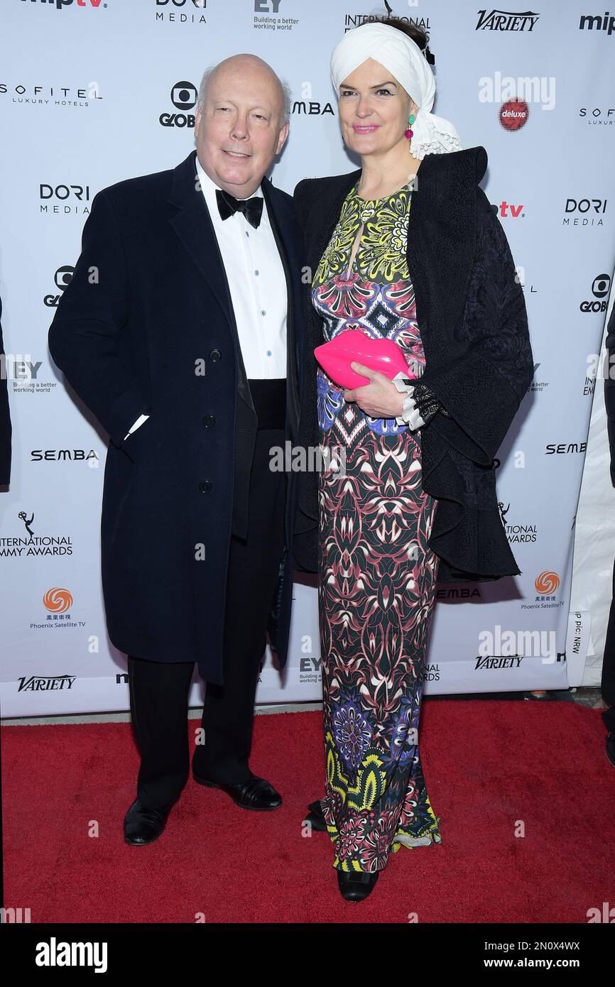 Julian Fellowes and Emma Joy Kitchener attend the 43rd International ...