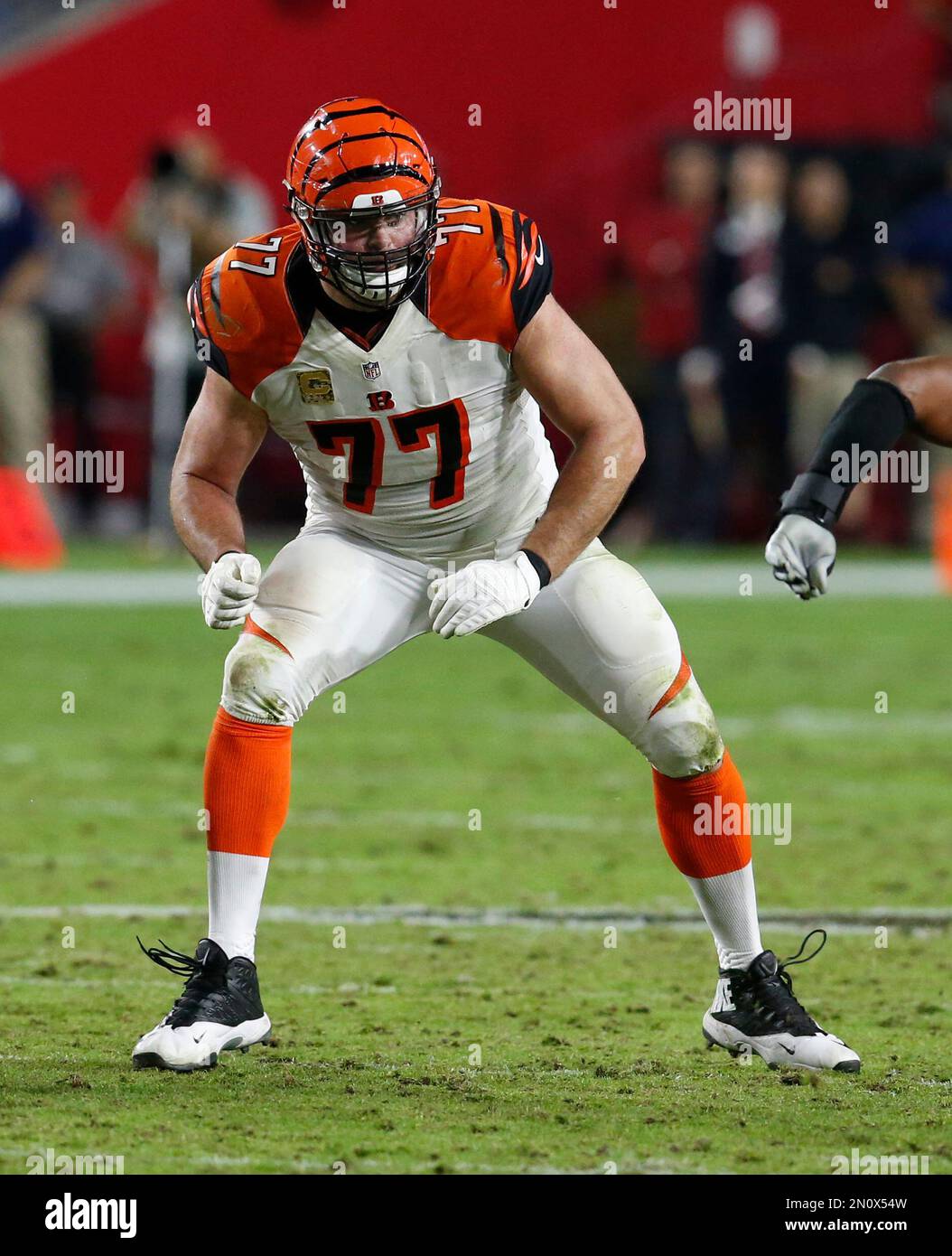 Cincinnati Bengals tackle Andrew Whitworth (77) in the first half ...