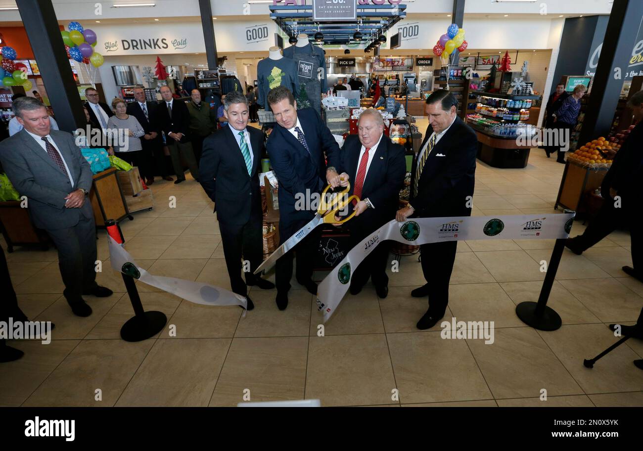 The New Jersey Turnpike's executive director, Joseph W. Mrozek, right ...