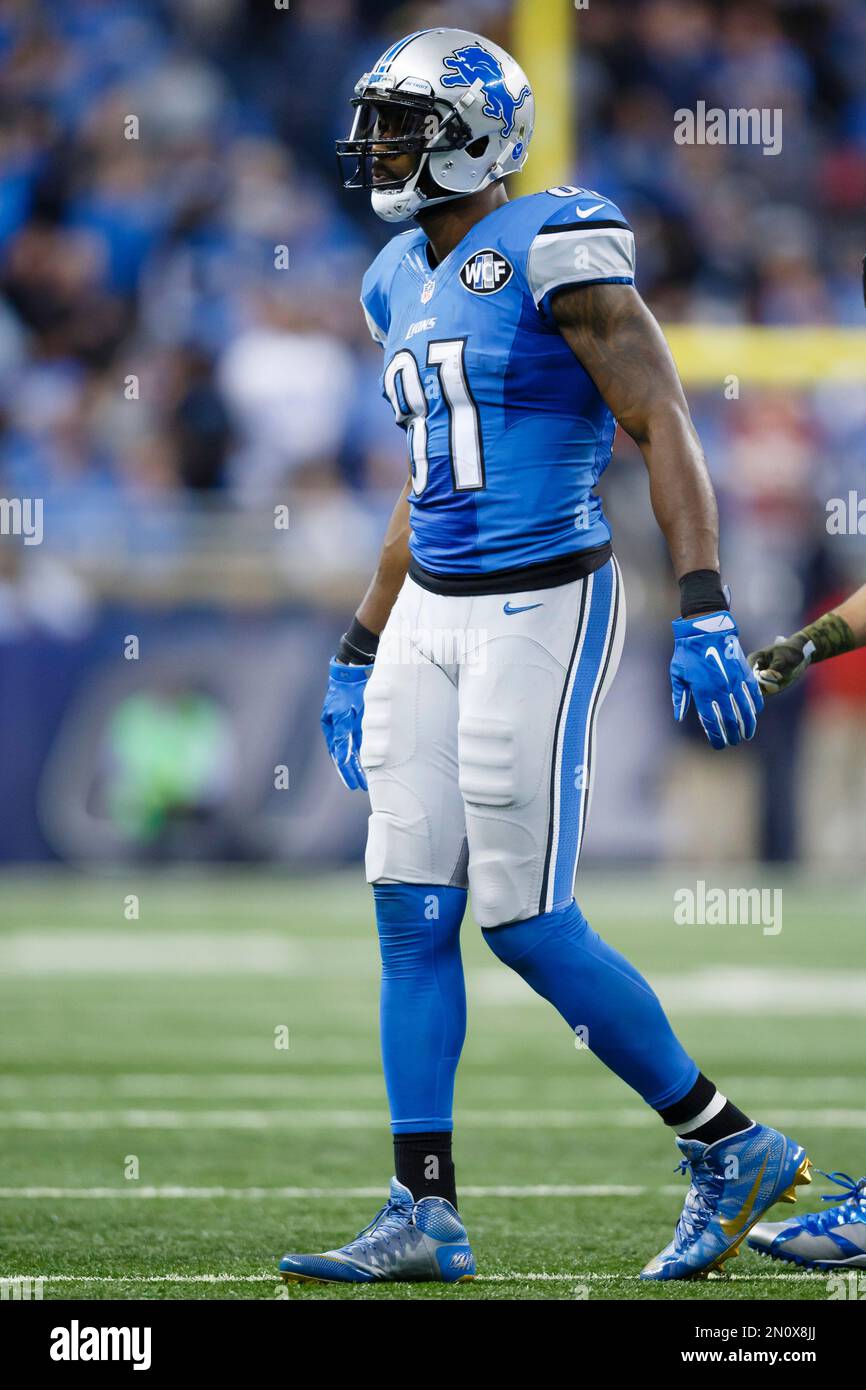 Detroit Lions wide receiver Calvin Johnson (81) is seen during an NFL ...