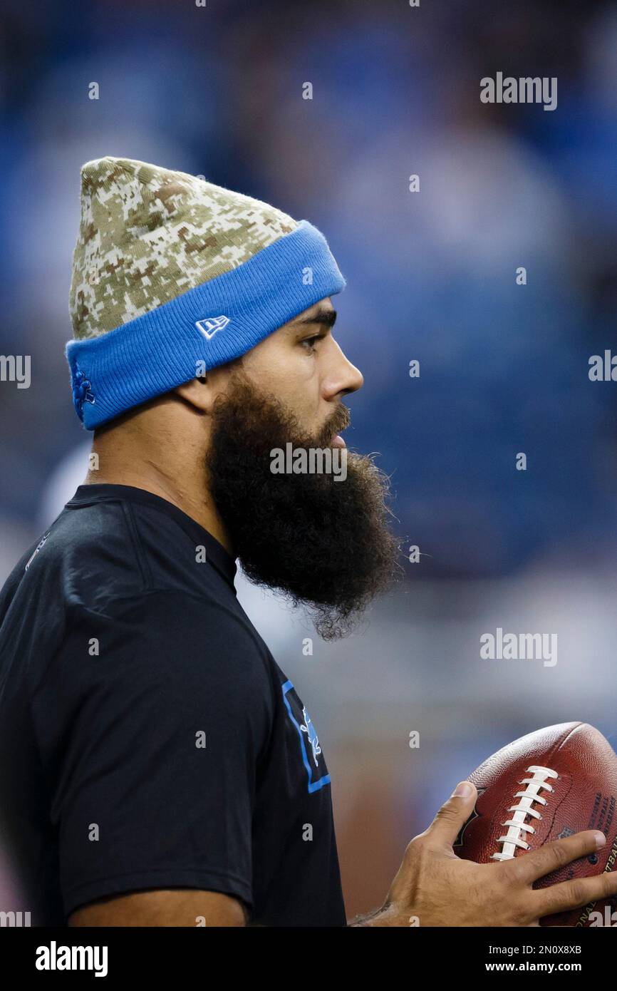 Detroit Lions linebacker DeAndre Levy during warm ups prior to an NFL ...