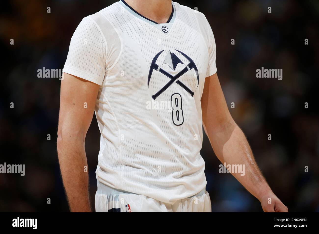 Denver Nuggets forward Danilo Gallinari (8), of Italy, wears alternate ...