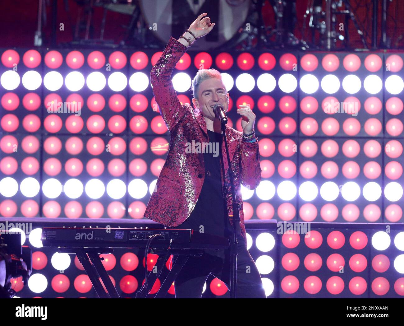 Nicholas Petricca of Walk the Moon performs at the American Music ...