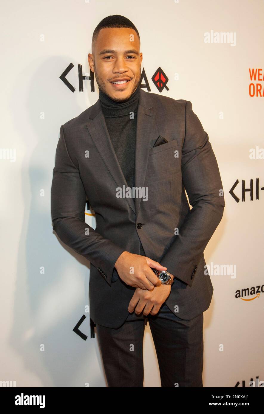 Trai Byers at the world premiere of “Chi-Raq” at the Chicago Theatre on ...