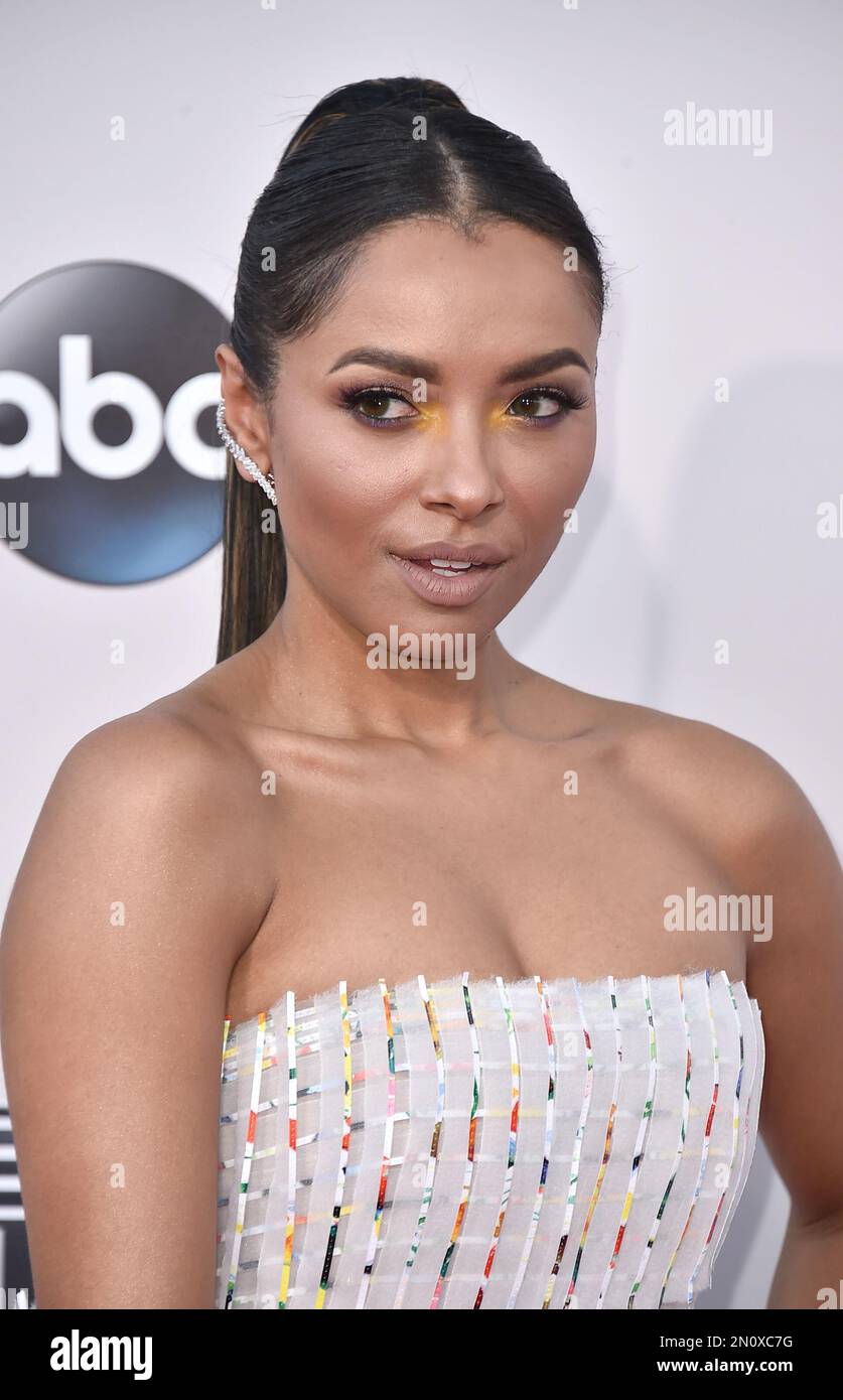 Kat Graham arrives at the American Music Awards at the Microsoft ...