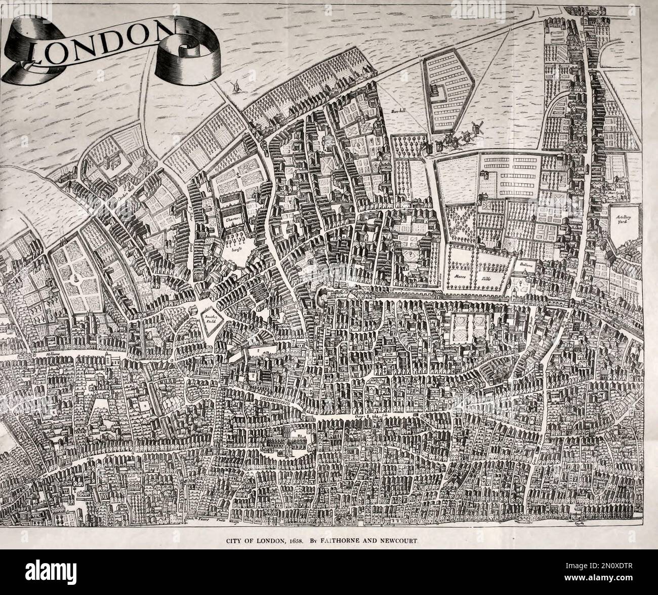 Map of london 1600s hi-res stock photography and images - Alamy
